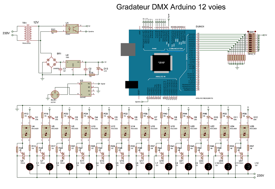 Gradateur dmx Arduino par gaetan25 - page 1 - OpenClassrooms